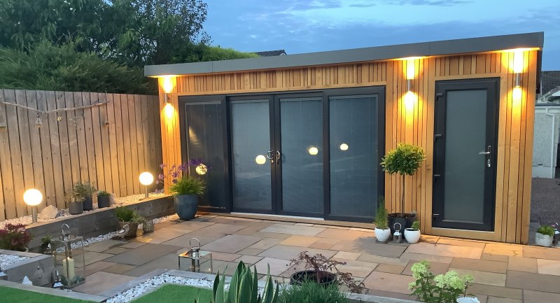 Duo Garden Room for storing golf clubs | Outside In Garden Rooms