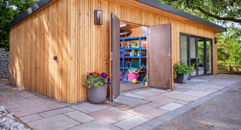 Garden Room with Side Storage | Garden Room with Store