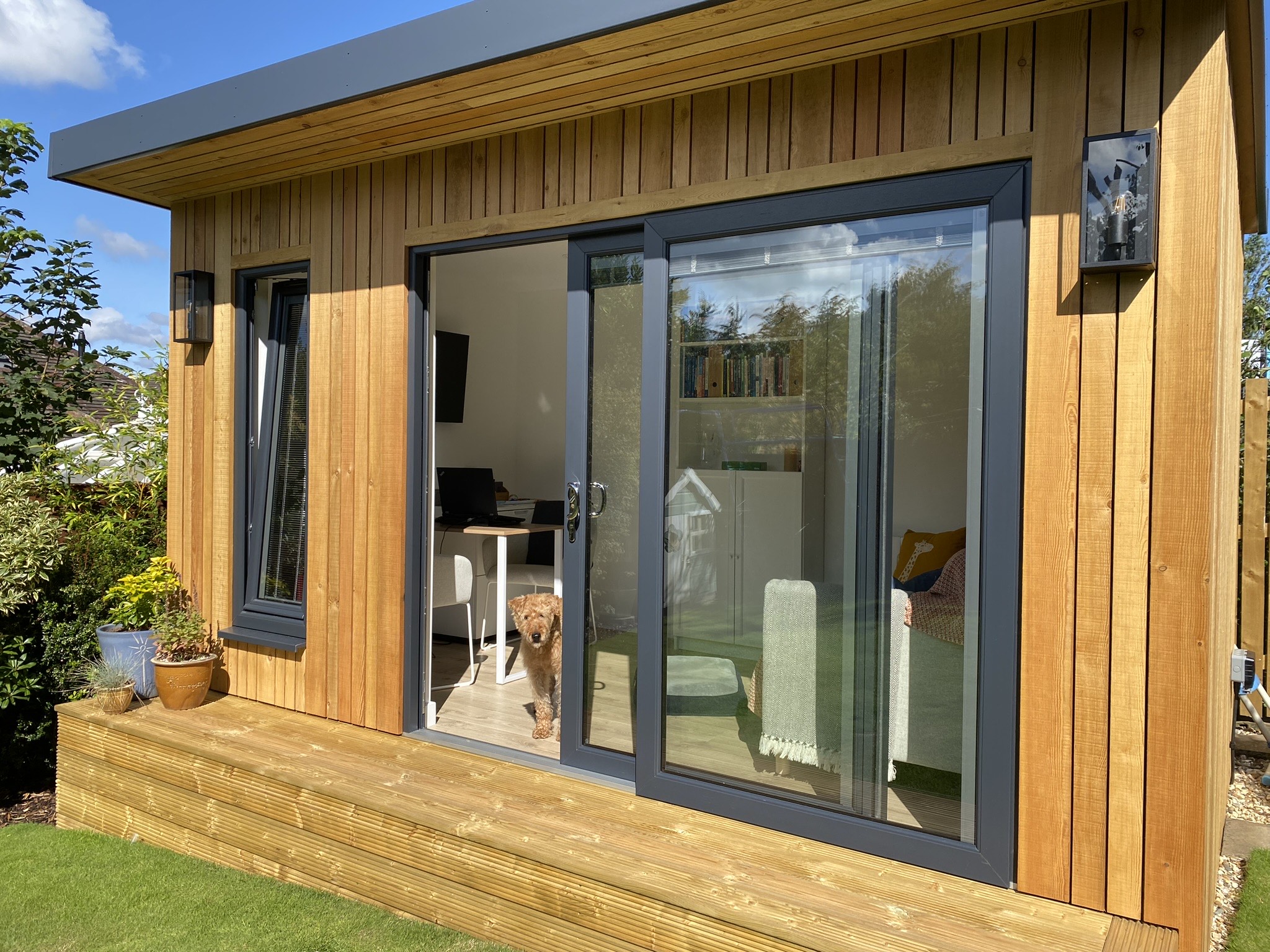 Garden Room on a sloped garden, no problem | Outside in Garden Rooms